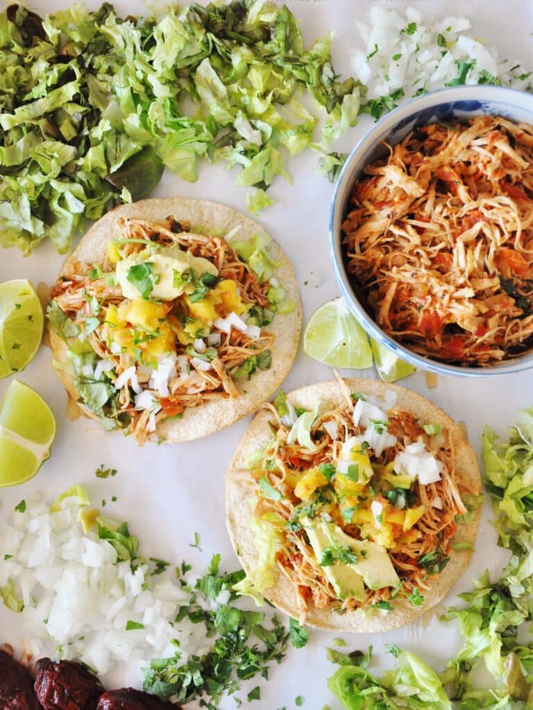 Instant Pot Chipotle Chicken Tinga Tostadas - Honey, Whats Cooking