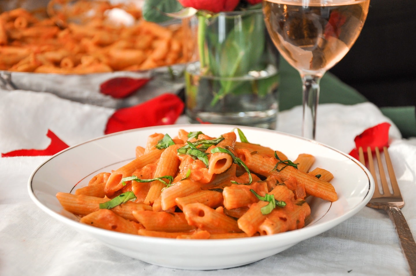 Vegan Penne alla Rosé - Honey, Whats Cooking