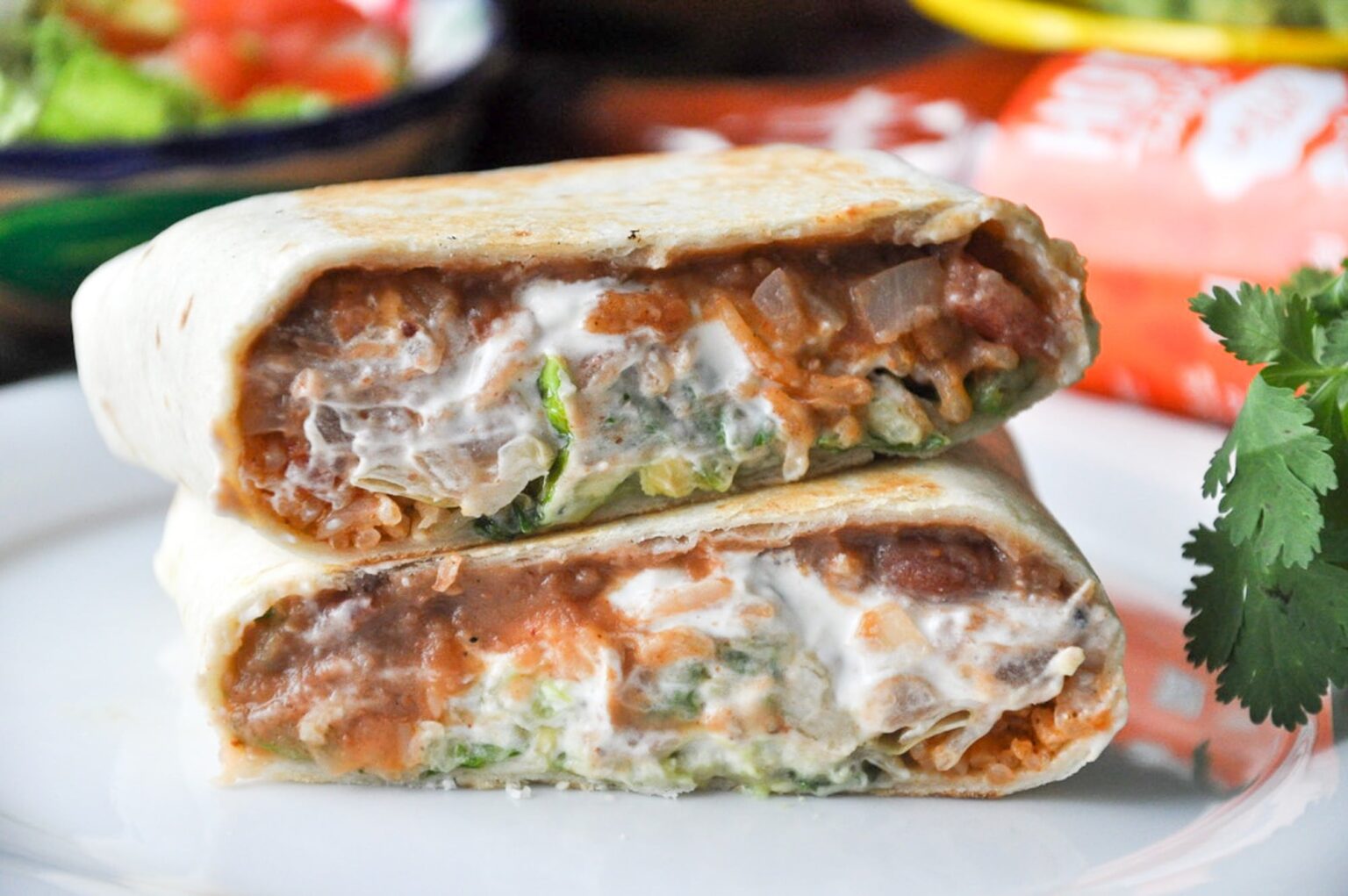 7 Layer Burrito Taco Bell (vegetarian) - Honey, Whats Cooking