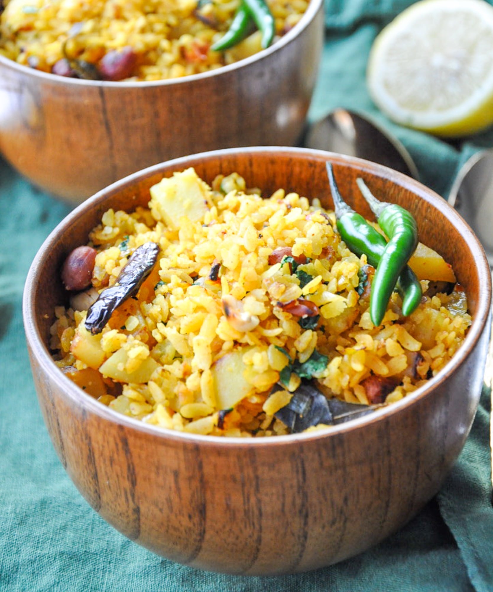 Aloo Poha (vegan, gluten-free) - Honey, Whats Cooking