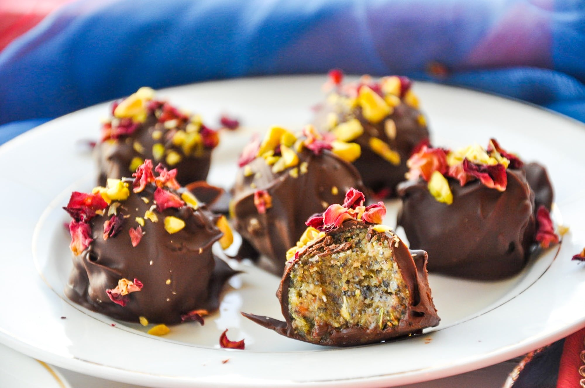 Thandai Truffles (eggless, gluten free, vegan option) - Honey, Whats ...