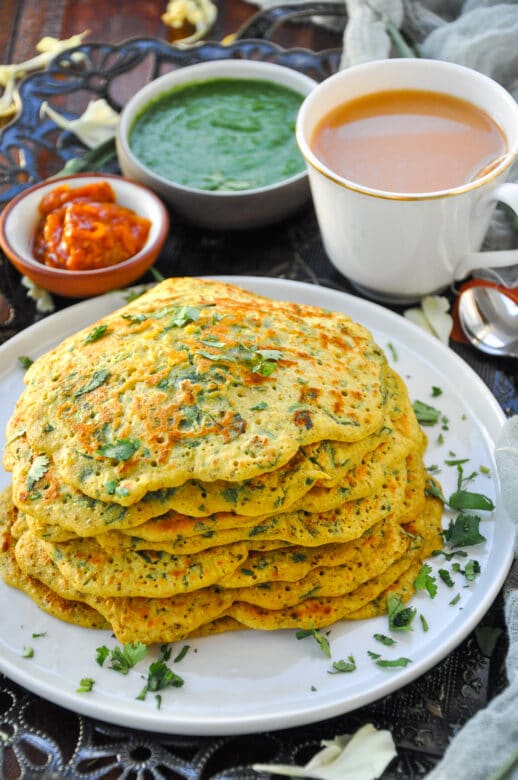 Spinach Puda (healthy, vegan, gluten-free) - Honey, Whats Cooking
