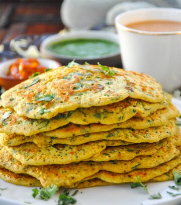 Spinach Puda (healthy, vegan, gluten-free) - Honey, Whats Cooking