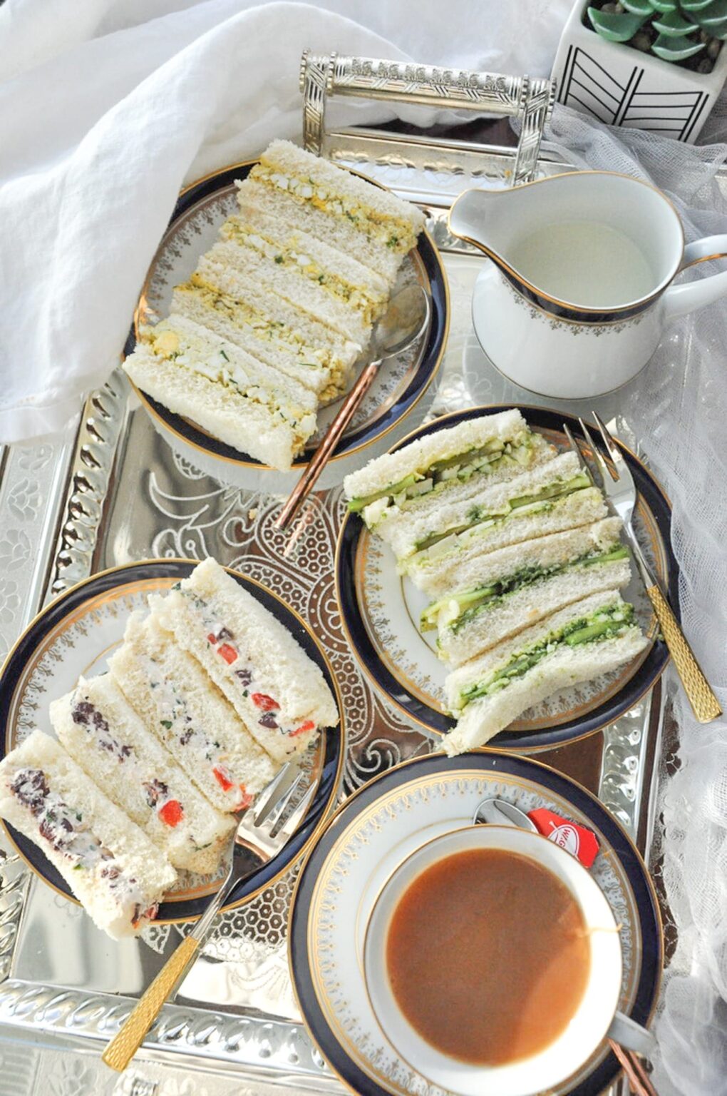 Afternoon Tea Party Sandwiches (Indian-inspired) - Honey, Whats Cooking