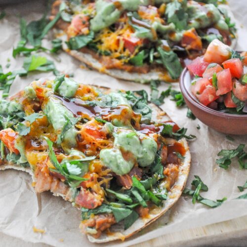 Bean Tostadas (gluten-free, vegetarian) - Honey, Whats Cooking