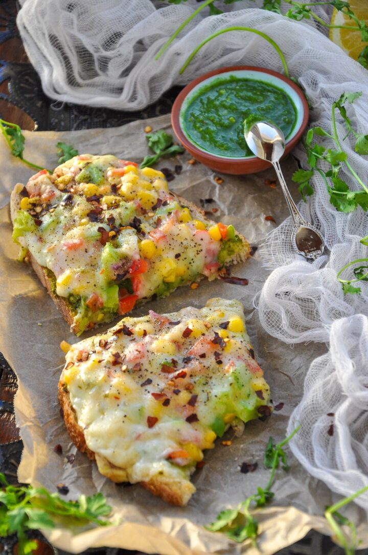 Cheese Chutney Corn Toastie (vegetarian) - Honey, Whats Cooking