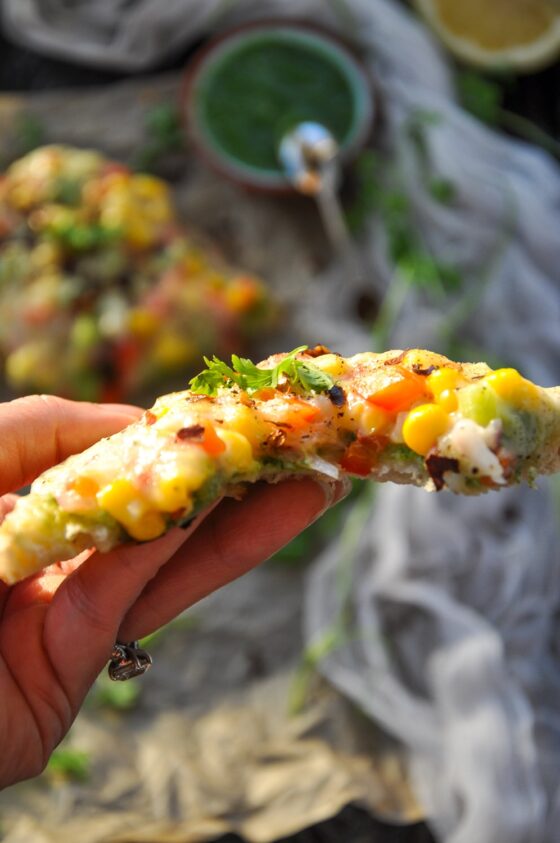 Cheese Chutney Corn Toastie (vegetarian) - Honey, Whats Cooking