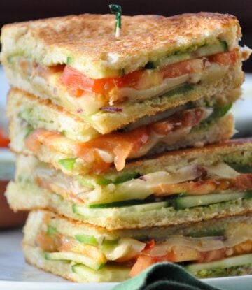 Veg Grilled Cheese Sandwich - Honey, Whats Cooking