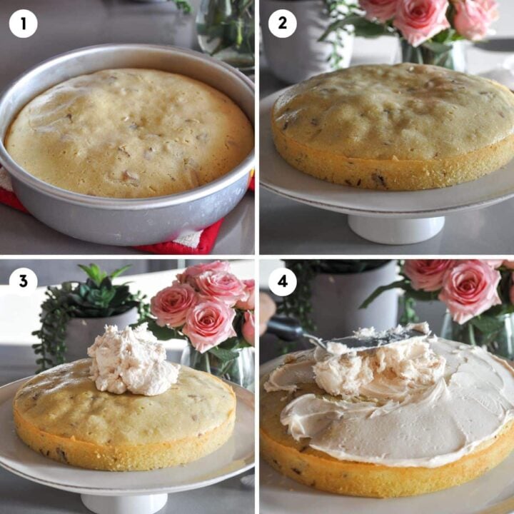 Rose Water Cake with Almonds & Rose Buttercream - Honey, Whats Cooking