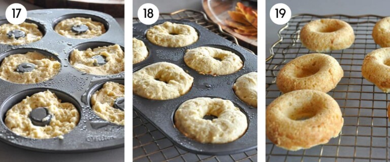 Ras Malai Donuts (Eggless, Baked) - Honey, Whats Cooking