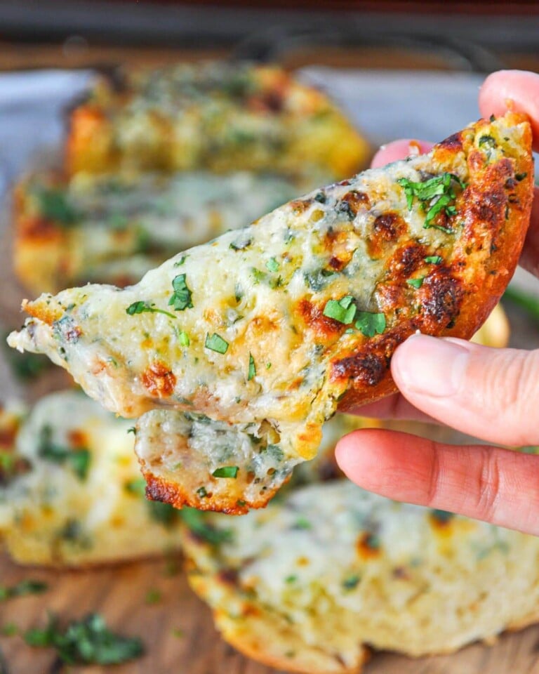 Spicy Cheesy Garlic Bread (Indian-inspired) - Honey, Whats Cooking